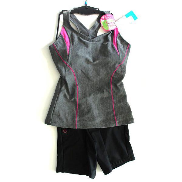 【すらっとセパ】アクアビクスや水中ウォーキングをする方におすすめなセパレーツタイプの着脱しやすい水着です。水中でも動きやすく、着脱のしやすさを兼ね備えたアイテムです。両サイドに切替やステッチを入れる事できれいに見えるデザインです。またサイド...