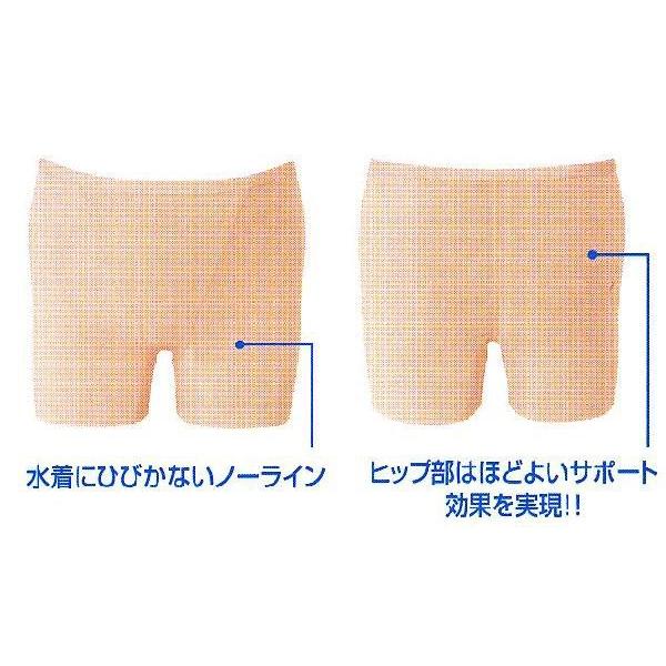 セパレート水着にお勧め。ヒップも最適にホールド。水着にひびかないノーライン。■素材ナイロン・ポリウレタン。■特徴サイズM　H/87-95L　H/92-100LL　H/97-105