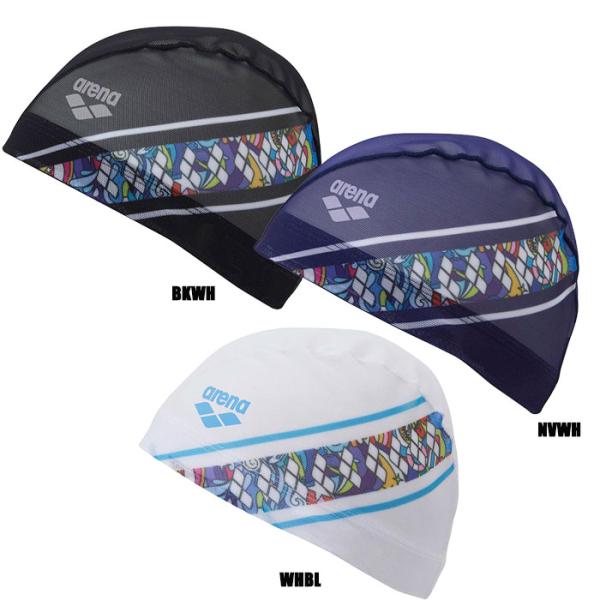 チームラインをシーズンテーマ「NEOEARTH」であるサイケデリックデザインにarenaらしくアレンジしたスイムキャップ。同デザインの水着（AS5SWM08L、AS5SWM08G、AS5SWM09M、AS5SWM09B）とのコーディネートが...