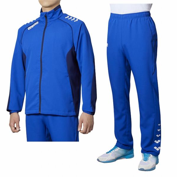 チームラインがデザインされたクロスジャケット+クロスロングパンツ。クロス素材を使用しており、着用しやすいシンプルなデザインがポイントです。■素材表地:ポリエステル100%  裏地:ポリエステル 。