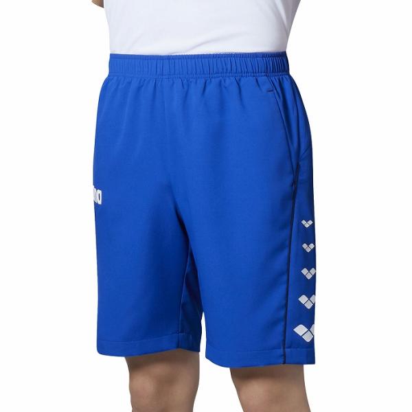 チームラインがデザインされたクロスハーフパンツ。クロス素材を使用しており、着用しやすいシンプルなデザインがポイントです。■素材表地:ポリエステル100%  裏地:ポリエステル 。