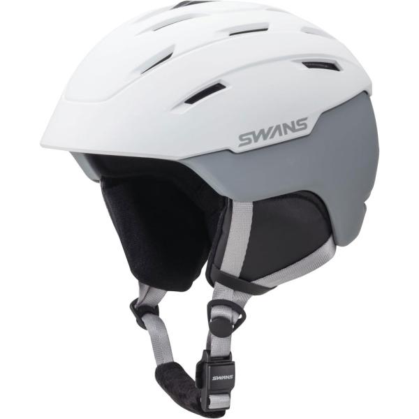 【商品名】HSF-231 スノーヘルメット規格：CE規格 EN1077B認証ヘルメットカラー：W×GRYサイズ：M（53cm-58cm）、L（58cm-62cm）重さ：M　約500g、L　約530g機能：ハードシェル / サイズアジャスター...