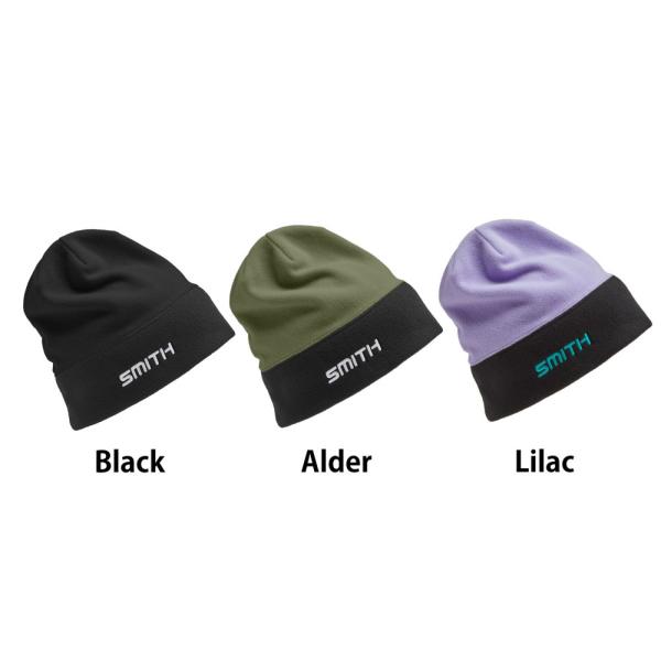 柔らかくて暖かいマイクロフリースビーニー毛玉ができにくく、柔らかさが長持ちします。両側にスミスの刺繍ロゴ【カラー】BLACKALDERLILAC