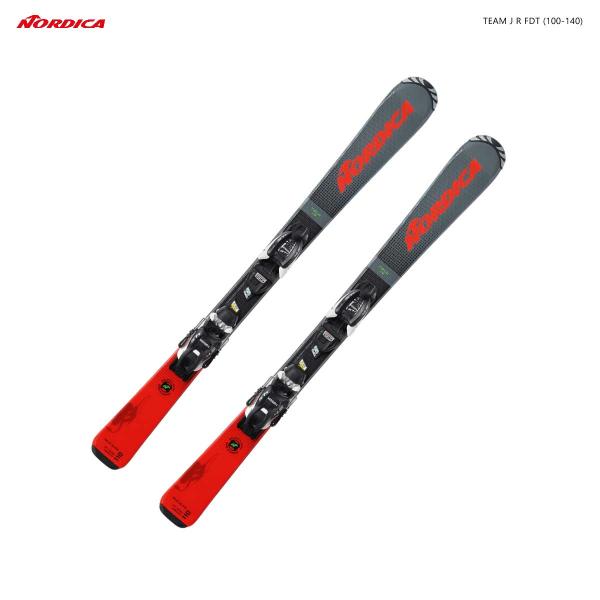 ジュニア用　スキー板とビンディングのセット初級向けkids /skis / all mountainTEAM J R FDT (100-140)ALL MOUNTAIN0A1345MF001 - GREY - REDサイズ：120 / 13...