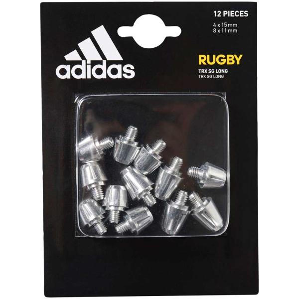 ラグビースパイク専用の取替スタッド、ロングタイプ。素材：アルミニウム100%内容／15mmスタッド：4本、11mmｍｍスタッド：8本生産国：香港