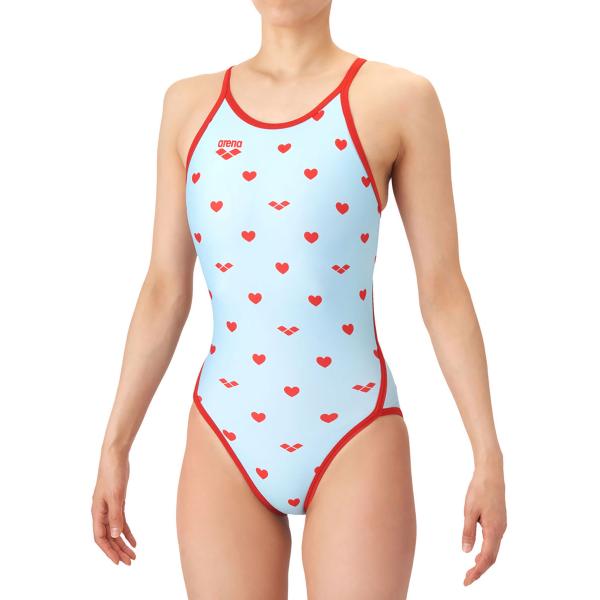 トレーニングカテゴリー「TOUGHSUITシリーズ」。大会に向けて練習を重ねる頻度が高いスイマーにオススメの練習用水着。環境に配慮したリサイクルポリエステル素材「タフスキンT2E」を使用し塩素に強く長持ち。バレンタインシーズンにぴったりなシ...