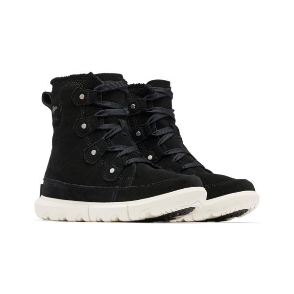 【商品名】SOREL EXPLORER NEXT? JOAN WP / エクスプローラー ネクスト ジョアン ウォータープルーフ【カラー】010 / Black、 Fawn【素材】アッパー：スエード（防水加工）ライニング：フリースライニング...