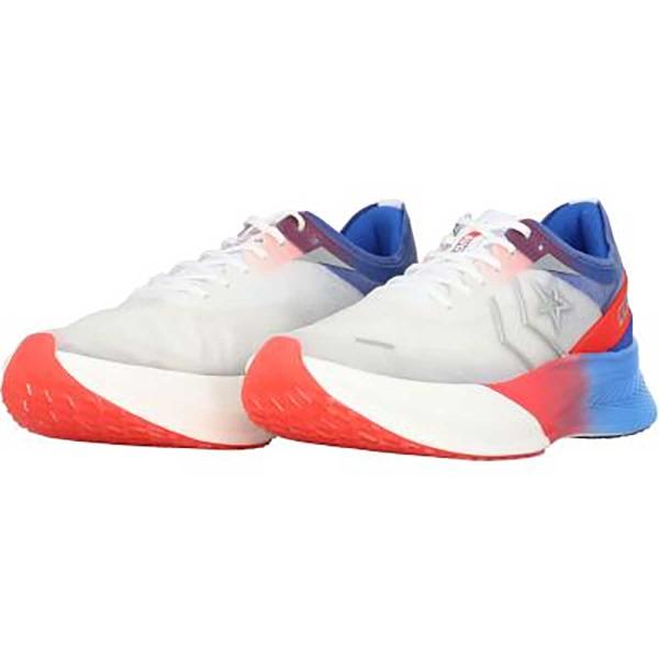 【商品名】CONSRUNREVOLVE【カラー】WHITE×RED×BLUE ホワイト×レッド×ブルー【特徴】コンバースのランニングレーベル「CONVERSE　RUNNING」のランニングを楽しむパフォーマンスモデル・ランニングエバンジェリ...