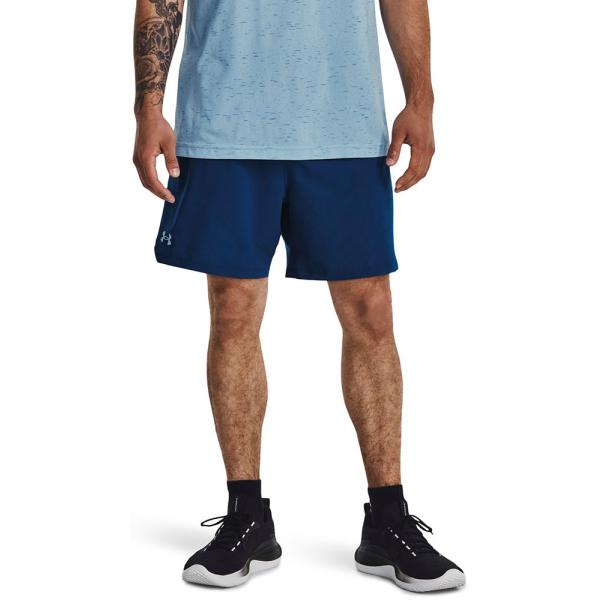 【商品名】UA VANISH WOVEN 6INCH GRAPHIC SHORTS / UAバニッシュウーブン 6インチ グラフィック ショーツ【カラー】426 / Varsity Blue /  / Blizzard【素材】ポリエステル1...