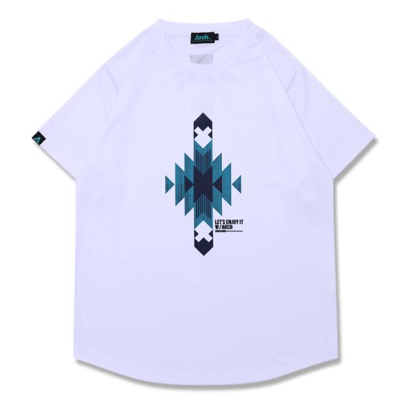 【商品名】Arch native pattern tee DRY メンズ バスケットボール 半袖Tシャツ トップス・ネイティブ・アメリカンの伝統的なファッションや織物の模様から着想を得たデザインのDRY-Tシャツ。・さまざまな図柄とカラーが...