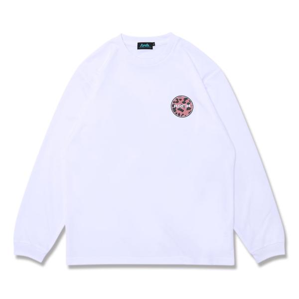 【商品名】Arch leopard block logo L/S tee DRY メンズ レディース ユニセックス バスケットボール バスケ 長袖 Tシャツ 長袖Tシャツ ロングTシャツ トップス【カラー】white【素材】ポリエステル10...