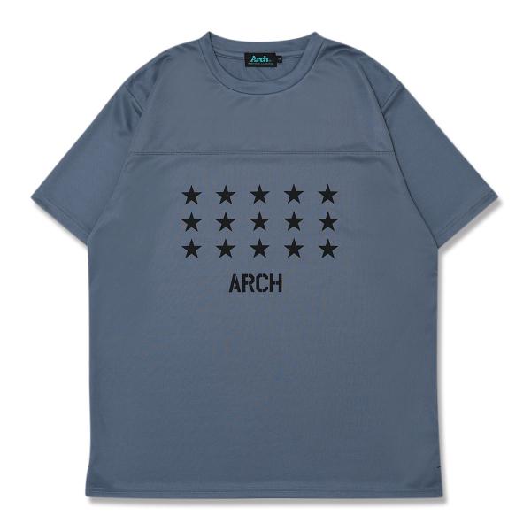 【商品名】Arch stencil star tee メンズ レディース ユニセックス バスケットボール バスケ 半袖 Tシャツ 半袖Tシャツ トップス 練習着【カラー】steelgray【素材】ポリエステル100%【サイズ】サイズ /着丈...