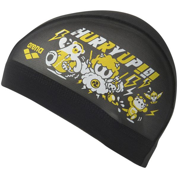 arenaのアイコンであるアリーナくんシリーズのメッシュ素材のスイムキャップ。アリーナくんと仲間たちが様々な天候での様子を表現したデザイン。水抜けが良く、ハードなトレーニングでもムレ感がなく快適に泳ぐことが可能。ハードなトレーニングするスイ...
