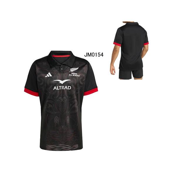 リサイクルポリエステル100%（ピケ）マオリ オールブラックスがフィールドで着用するシャツをベースにした軽量ジャージ。軽量のピケ生地が採用され、ピッチの中でも外でも快適に過ごせるようにデザインされた一着。その名が示すとおり黒を基調としている...