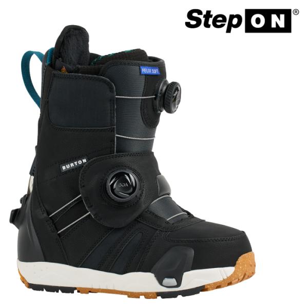 爆買 日本正規品 スノーボード ブーツ バートン BURTON FELIX STEP ON SOFT Black フェリックス ステップオン ソフト レディース 24-25