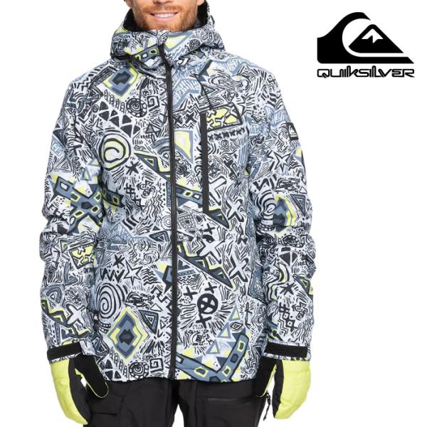 日本正規品 スノーボード ウェア ジャケット クイックシルバー QUIKSILVER MISSION PRINTED JK KVJ3 メンズ レディース 24-25 爆買