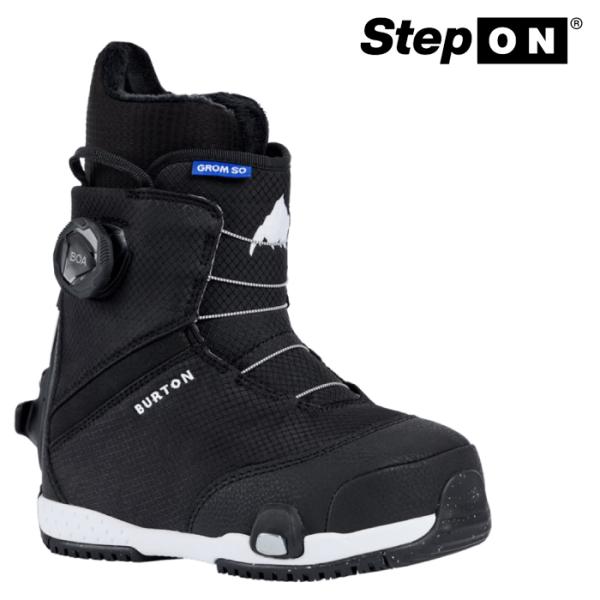 日本正規品 スノーボード ブーツ バートン BURTON KIDS GROM STEP ON Black グロム ステップオン キッズ ユース 子供 25-26 爆買
