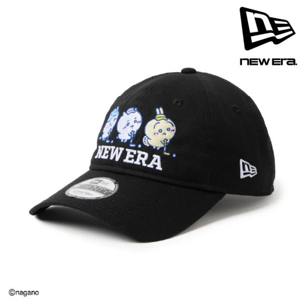 日本正規品 ニューエラ NEW ERA 9TWENTY ロングバイザー ちいかわ / ちいかわ・ハチワレ・うさぎ ブラック | ゴルフ 14864489 キャップ 帽子