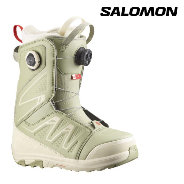 日本正規品 スノーボード ブーツ サロモン SALOMON IVY BOA SJ BOA Tea Almond アイビー ボア レディース 25-26 爆買