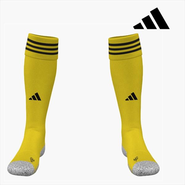 【発売日：2023年08月29日】,サッカー/フットボール/フットサル,,ソックス/ストッキング,,HT6545,,アディダス ADI 23 SOCK カスタム,,026：チームイエロー/ブラック/ブラック,,ポリエステル100％,