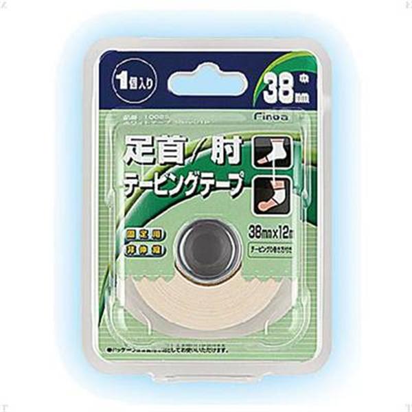 【発売日：2025年04月23日】,マルチスポーツ,ケア用品,10025,ムトーエンタープライズ B.Pホワイトテープ,コットン,38mm×12m 足首・ひじ用,
