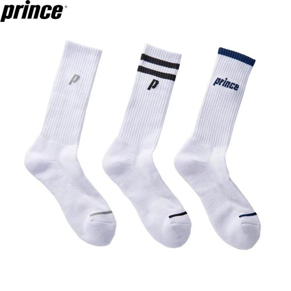 「3足セット」プリンス Prince テニスアクセサリー メンズソックス レギュラー丈3足セット PS206S