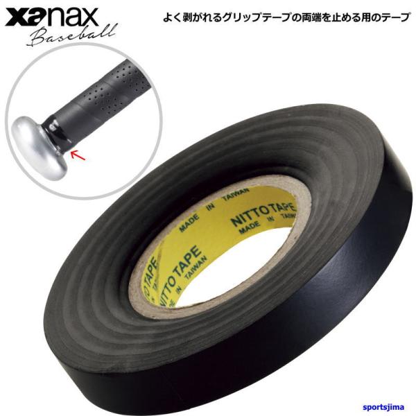 野球バットグリップ用 エンドテープよく剥がれるグリップテープの両端を止める用のテープです。1巻で約50本分のグリップテープに使用できます。対象：硬式、軟式、ソフトボール バット専用素材：特殊ポリオレフィンサイズ：長さ25ｍ×幅10mm