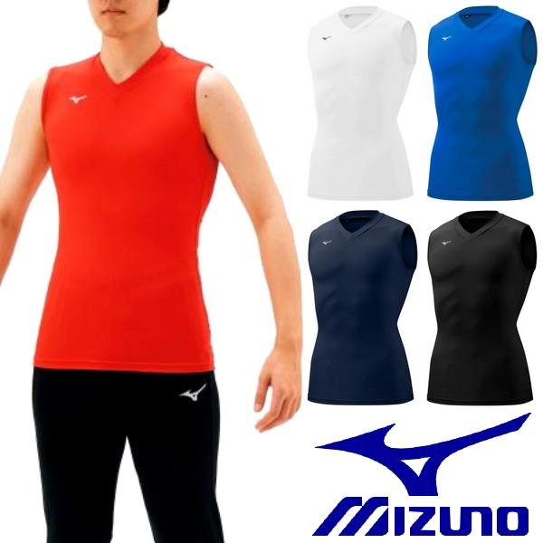 【MIZUNO-ミズノ】　スポーツウエア/サッカーウェア/フットサルウェア/半袖インナーシャツ/半袖アンダーシャツ/コンプレッションシャツ/半袖シャツ/●BIOGEAR - バイオギア　Vネック　ノースリーブインナーシャツ人気のバイオギアイ...