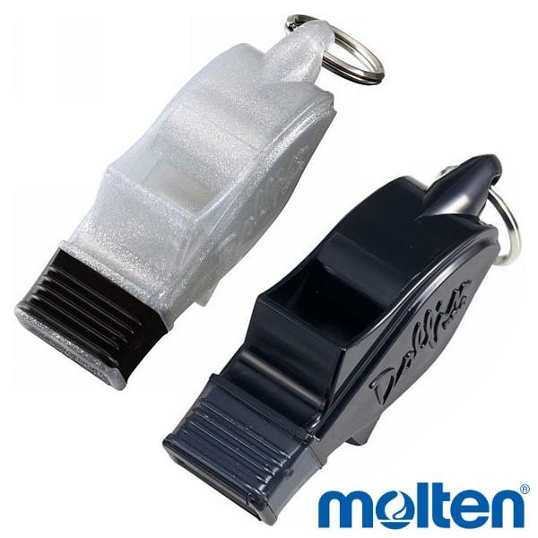 【molten-モルテン】　サッカー/フットサル/バレーボール/バスケットボール/ハンドボール/審判用品/レフリー用品/レフリーグッズ/ホイッスル/フエ/ふえ/笛●ドルフィンプロKP/ホイッスルくわえた時に安定性の良いグリップ付き。ロープ（...