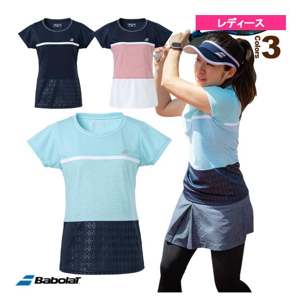 バボラ テニス・バドミントンウェア（レディース） 半袖シャツ／PURE SHORT SLEEVE SHIRT／レディース（BWG3375）「テニス・ソフトテニス・バドミントン・野球・ソフトボール・卓球・ランニング専門店」