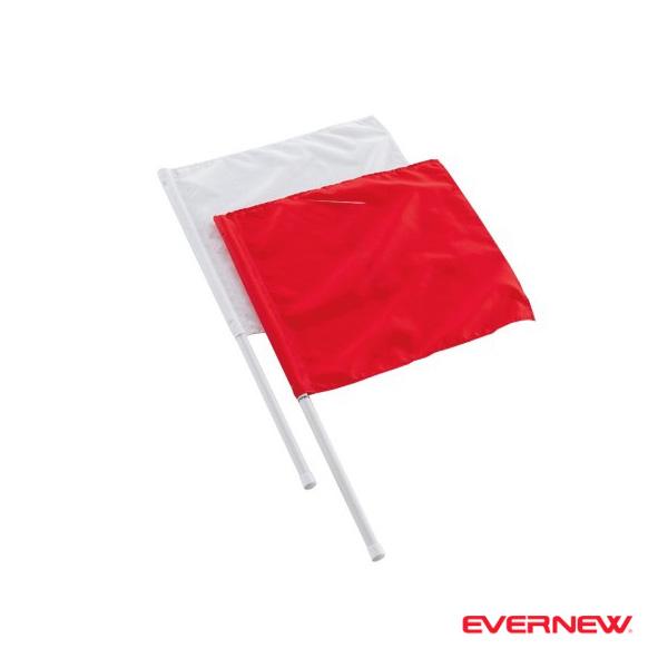 エバニュー 運動会用品設備・備品 紅白手旗 EKA490「テニス・ソフトテニス・バドミントン・野球・ソフトボール・卓球・ランニング専門店」