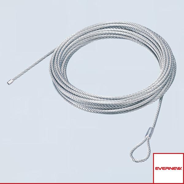 エバニュー テニスコート用品 テニスネットコード 硬式テニス用ワイヤースチール EKE052「テニス・ソフトテニス・バドミントン・野球・ソフトボール・卓球・ランニング専門店」