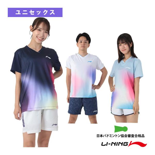リーニン バドミントンウェア（メンズ/ユニ） ゲームシャツ ユニセックス AAYV265「テニス・ソフトテニス・バドミントン・野球・ソフトボール・卓球・ランニング専門店」