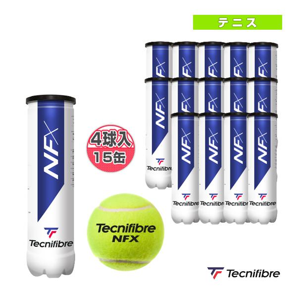 テクニファイバー テニスボール NFX 1箱『4球入×15缶』 PERFORMANCE BALL 60NFJP4X15「テニス・ソフトテニス・バドミントン・野球・ソフトボール・卓球・ランニング専門店」
