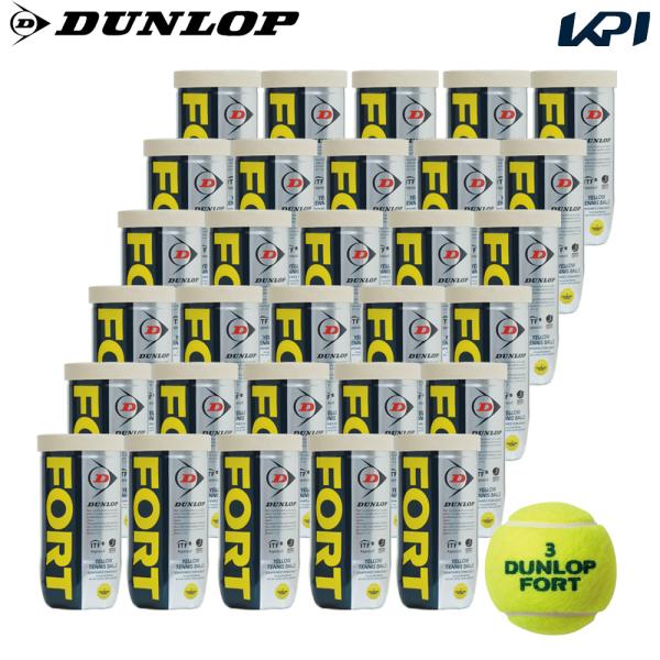 『即日出荷』DUNLOP ダンロップ 「FORT フォート [2個入]1箱 30缶/60球 」テニスボール
