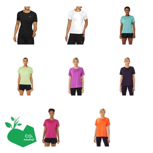 「SDGsプロジェクト」アシックス asics ランニングウェア レディース ASICSショートスリーブトップ 2012A827 2022SS