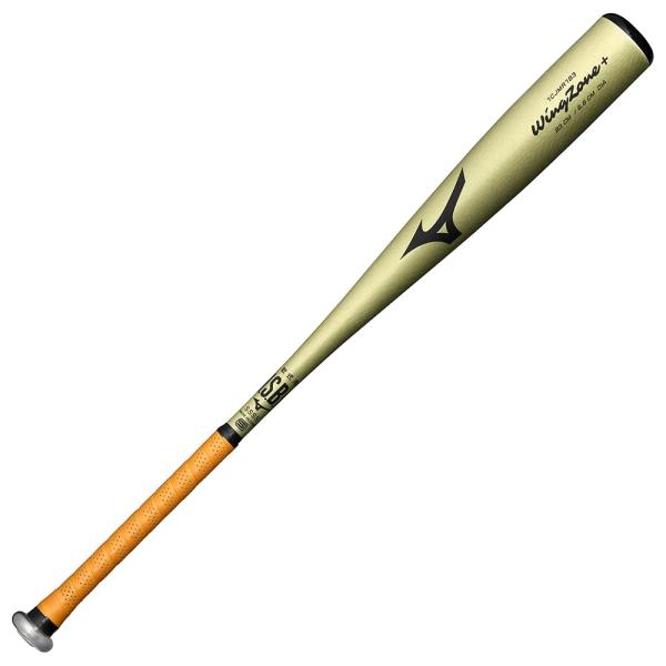 MIZUNO WINGZONE plus軟式野球 軟式用バット 一般 中学 大人用 金属バット超々ジュラルミン仕様のオーソドックスなタイプフレアエンド仕様で扱いやすいスペック。・縦研磨加工・高校軟式野球使用可■カラー：ライムゴールド■サイズ...