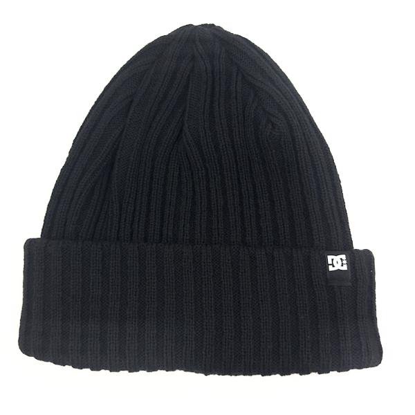 DC SHOES DCシューズ ディーシー スポーツブランド ストリート ニット帽 ニットキャップ シンプル 無地 ワンポイントリサイクルポリエステルを使用したリブニット生地のカフ付きビーニー。小さめのDCスターロゴラベルをワンポイントに配...