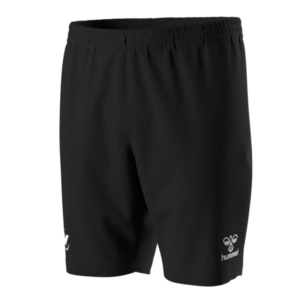 hummel ヒュンメル メンズ プラクティスパンツ ハンドボール ウェア 練習着 スポーツウェア トレーニングウェア ハーフパンツ ショートパンツEUROロゴグラフィックのプラクティスパンツ。■カラー：ブラック■サイズ：M、L、O、XO■...