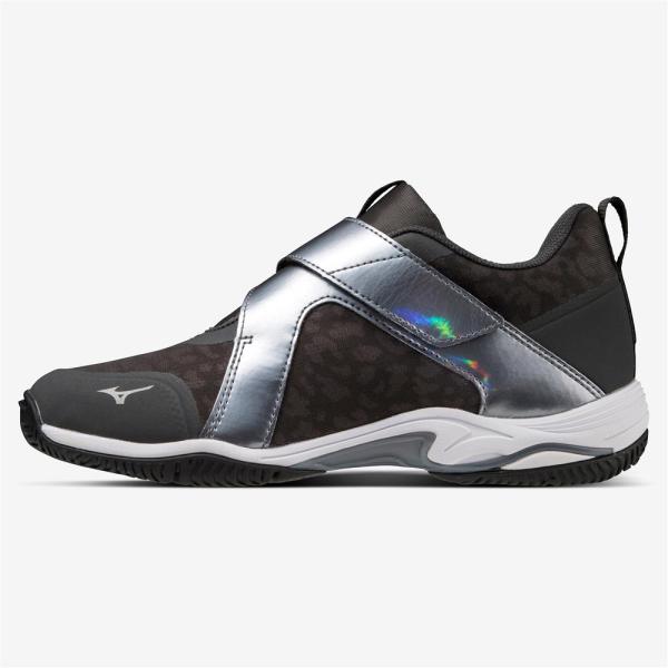 ミズノ　フィットネスシューズ　ウェーブダイバースLG LITE 2 ライト 2 マジックテープMIZUNO WAVE DIVERSE LG LITE 2　メンズ レディース　黒素早い脱ぎ履きをサポート、ミズノフィットネスシューズ最初の一足。...