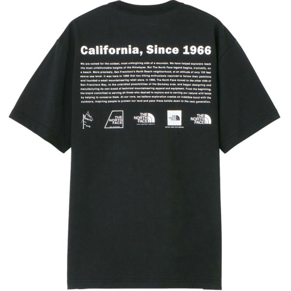肌触りのよいコットンと、速乾性を持つリサイクルポリエステルを使用した、ニット生地のTシャツ。風合いのよいコットンライクな生地は、柔らかくしなやかな肌触りです。THE NORTH FACEの歴代のロゴを年代順に並べ、ブランドの歴史を記していま...
