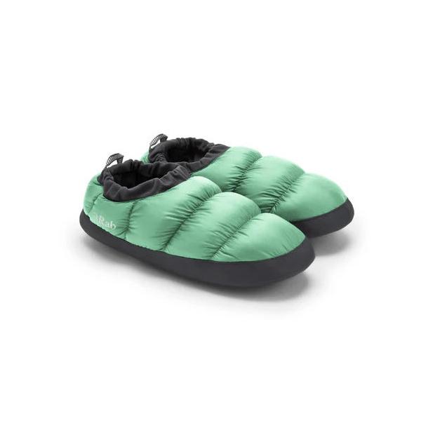 Rab ラブ ダウンスリッパ Down Hut Slipper メンズ レディース 山の中で長い一日を過ごし、疲れた足をしっかり休めるダウンスリッパ ・Pertex Quantum（リサイクルナイロン）を使用した軽量素材を使用・700FPリ...