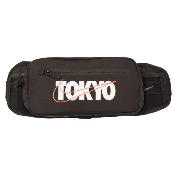 【国内正規品】NIKE ナイキ ウエストポーチ ランニングポーチ ウエストバッグ ジョギング マラソン ポーチ 小物入れ TOKYO 東京 ロゴ走行時の揺れを軽減するデザイン。ファスナー付ポケットの内部に仕切り付。リフレクティブスウッシュロ...