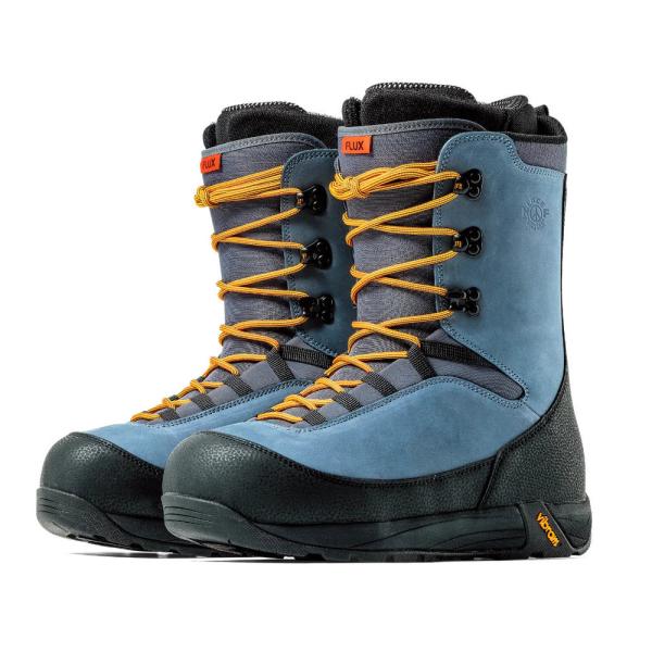 25-26 モデルHF-LACEフリーライド足に優しい自然な履き心地とフレックス。シンプルさを追求したビンテージデザイン。操作感を高める本革の柔軟性と自然な履き心地。VibramソールARTIC GRIPでバックカントリーも自由自在。五十嵐...