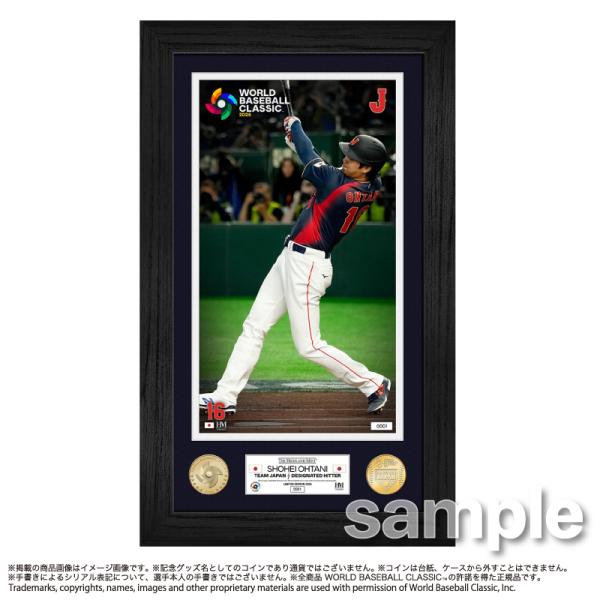 MADE IN THE USAThe Highland Mint 社製サイズ：約25.4×45.72cmコイン：約φ3.9cm ブロンズシリアル番号入り（プリントと手書きによる表記）※全商品WBC公認のホログラムシールが貼られている正規品で...