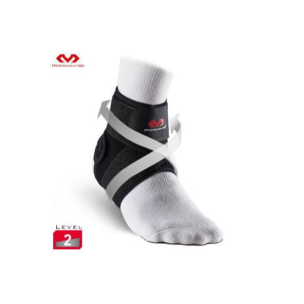 M4321フィギュア8 アンクルラップ薄型＋ストラップで足首を軽く圧迫・固定（左右兼用）■サポートレベル［LEVEL 2］■カラーブラック(BK)■サイズ(シューズサイズ/cm)S：21.0〜23.5M：23.5〜26.0L：26.0〜29...