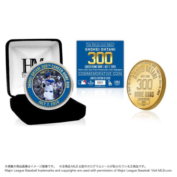 MADE IN THE USAThe Highland Mint 社製コイン:約φ3.9cm 22ktゴールドメッキアクリルコインケースジュエリーケース(ブラック)シリアル番号入り（プリント・刻印による表記)※全商品MLB公認のホログラムシ...