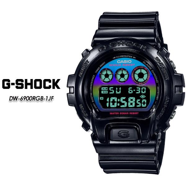 1983年の発売以来、飽くなき強さを求めて進化を続けるタフネスウオッチG-SHOCKから、ビデオゲームのヴァーチャルな世界観をモチーフにした、Virtual Rainbow：Gamer’s RGBシリーズです。光沢ブラック塗装を施したベゼル...
