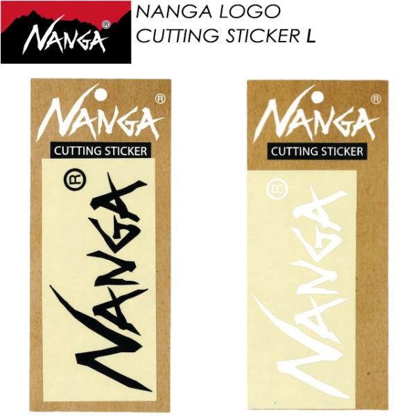 NANGAの文字が浮び上がる切り抜きステッカーです。耐水、耐光があるので外で使用するギアやガラスなどに貼ることが可能です。※使用上の注意をご確認の上、ステッカーチューンをお楽しみください。■Lサイズ：10.5cm x 23cm