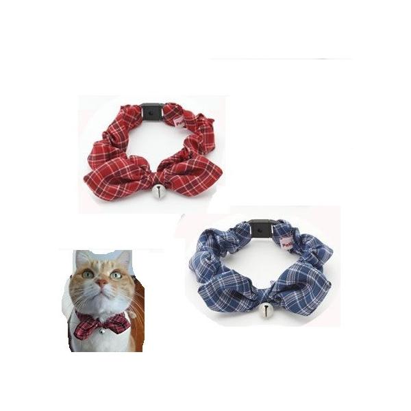 光沢のある生地を使用した上質感のある猫首輪。凛とした表情と洗練されたデザインが個性をさりげなく演出します。安心のセイフティバックル力が加わると外れるバックル仕様。反射鈴付。■サイズ：首回り17〜24cm■材質：ポリエステル■カラー：レッド・...